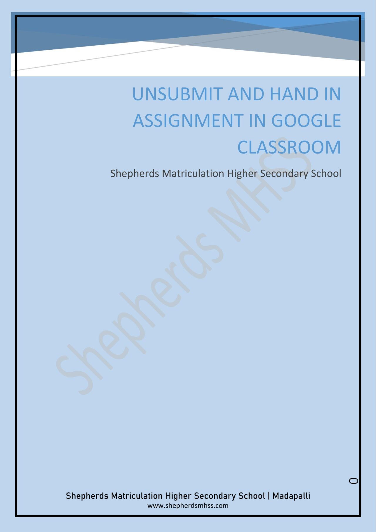 Unsubmit and Resubmit An Assignment in Google Classroom