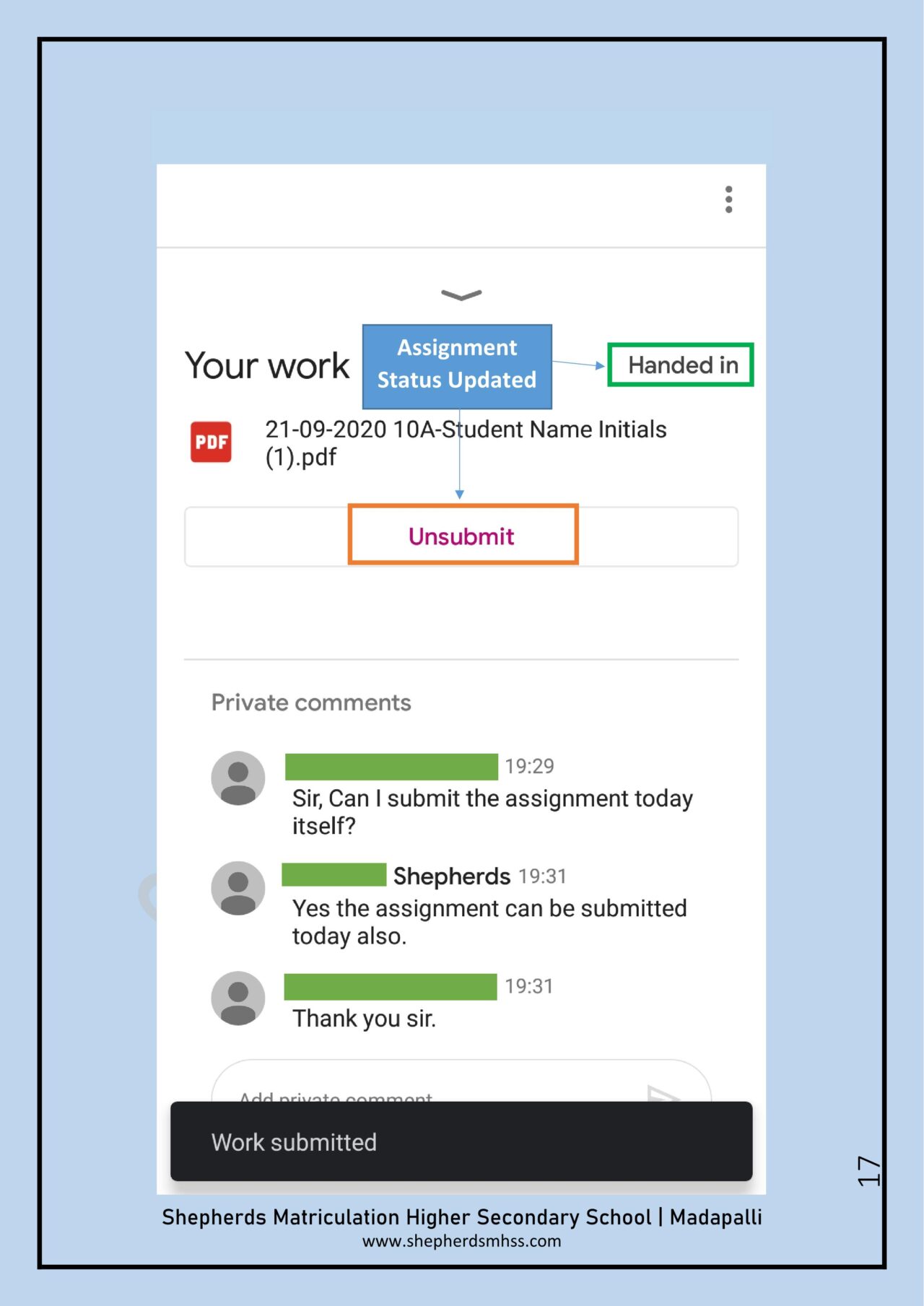 Unsubmit and Resubmit An Assignment in Google Classroom