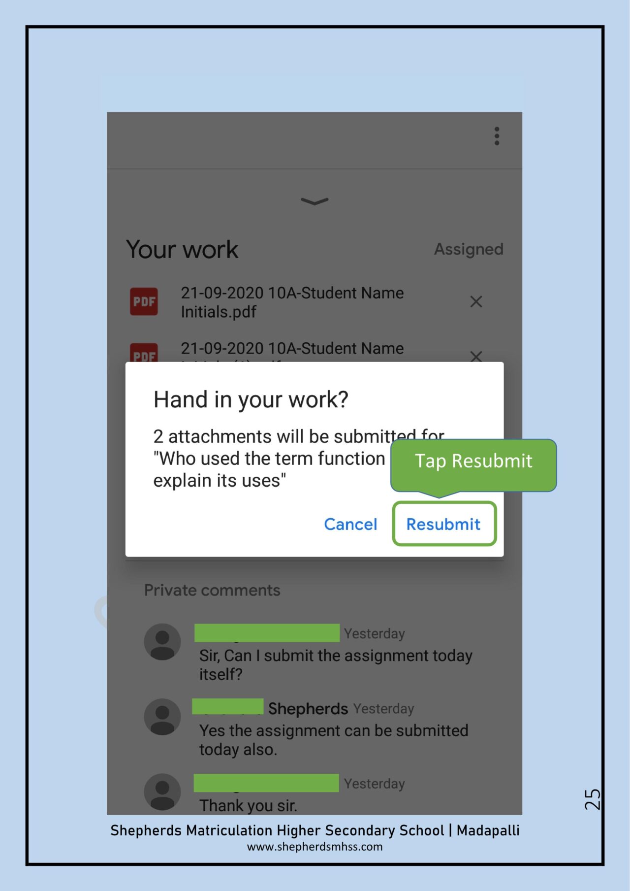 Unsubmit and Resubmit An Assignment in Google Classroom